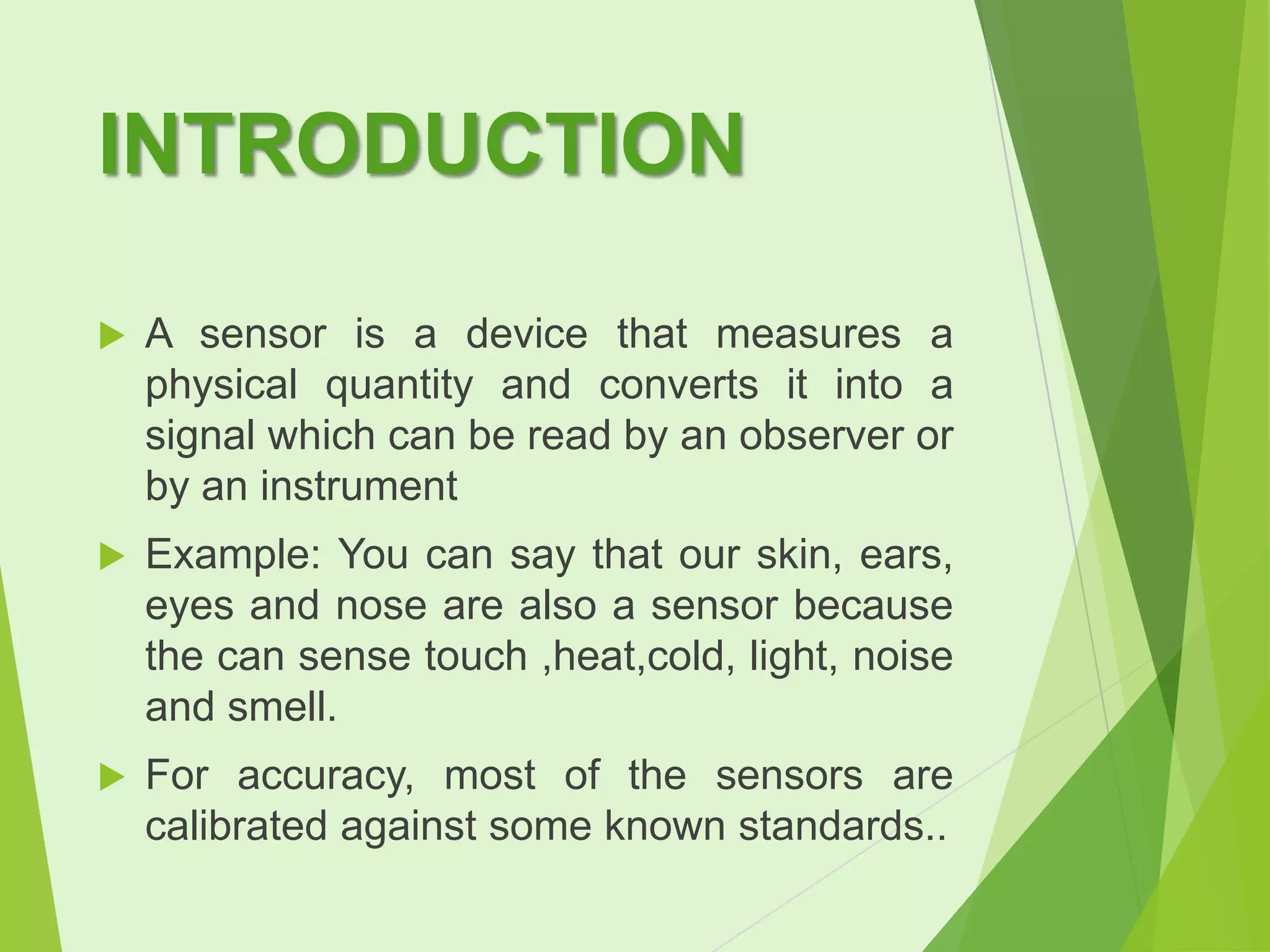 Sensor technology | PPTX