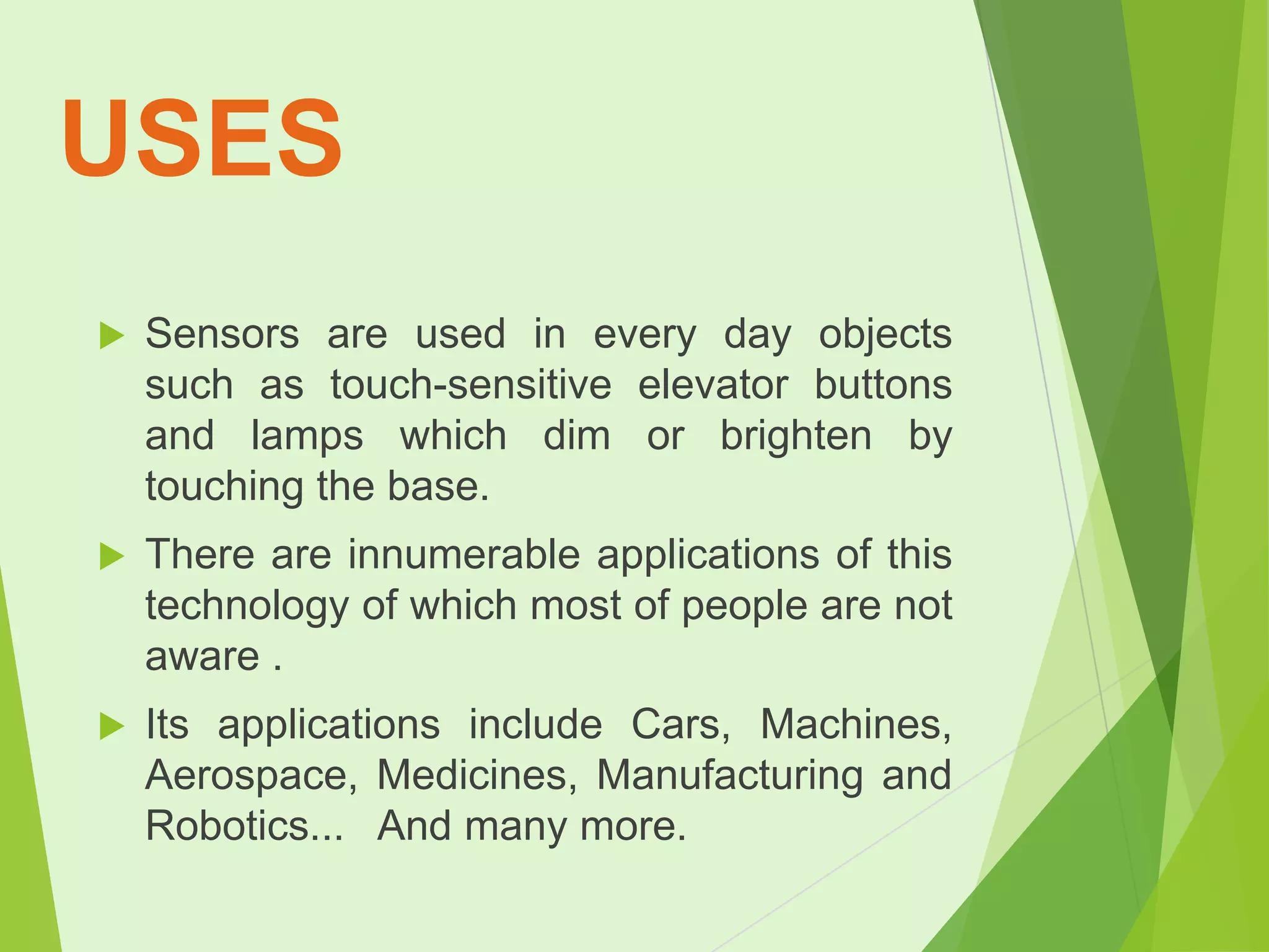 Sensor technology | PPTX