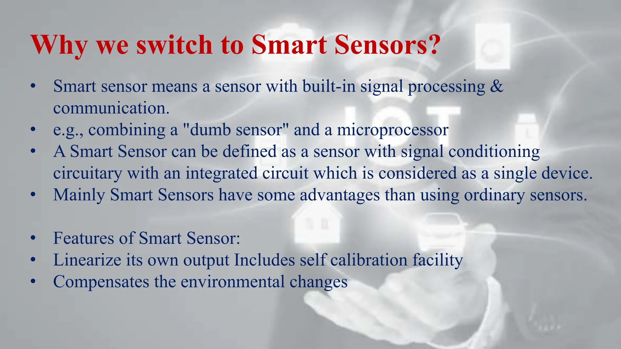 SENSOR_TECHNOLOGY types of sensors.pptx. | PPTX | Internet of Things ...