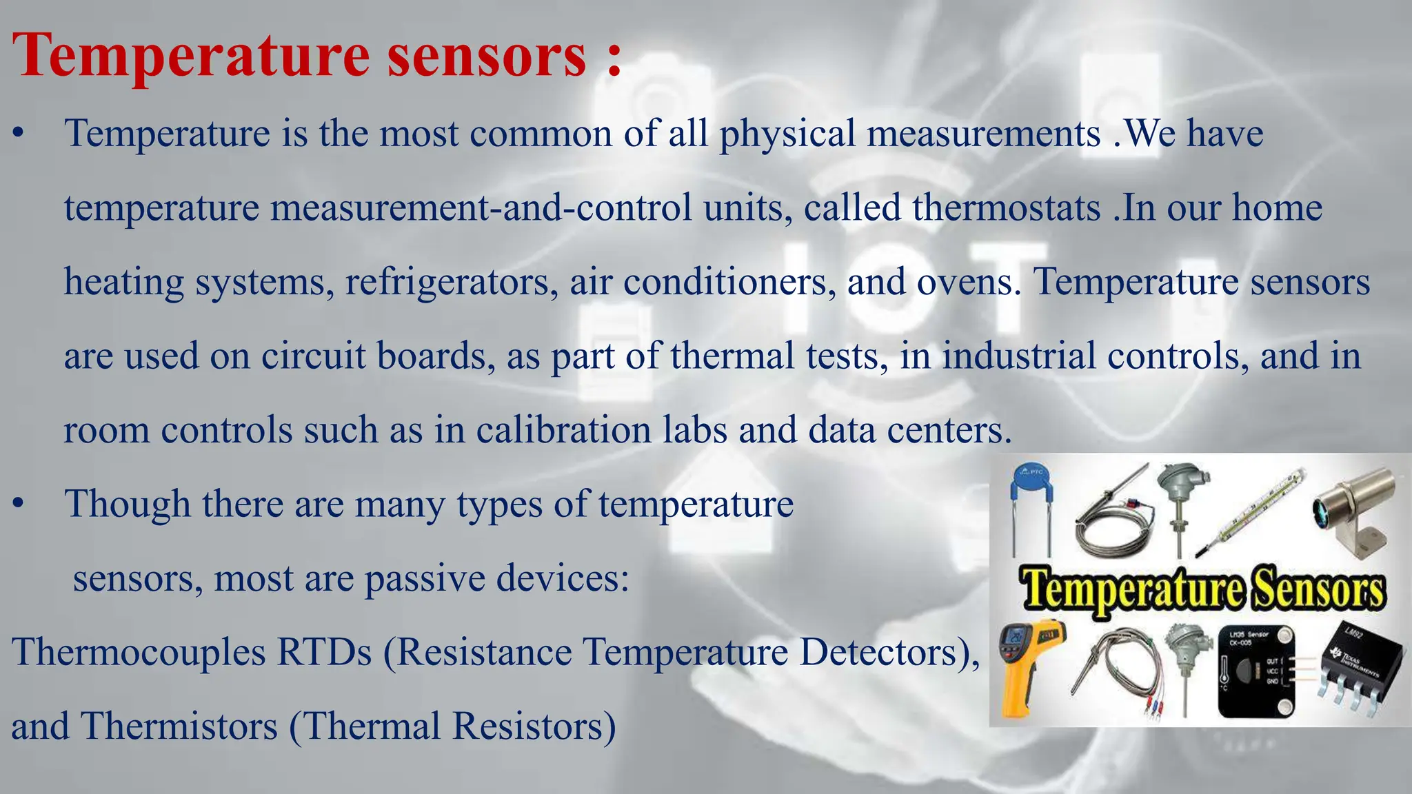SENSOR_TECHNOLOGY types of sensors.pptx. | PPTX | Internet of Things ...