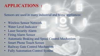 SENSOR_TECHNOLOGY types of sensors.pptx. | PPTX | Internet of Things ...