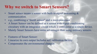 SENSOR_TECHNOLOGY types of sensors.pptx. | PPT