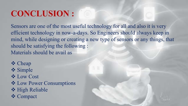 SENSOR_TECHNOLOGY types of sensors.pptx. | PPT