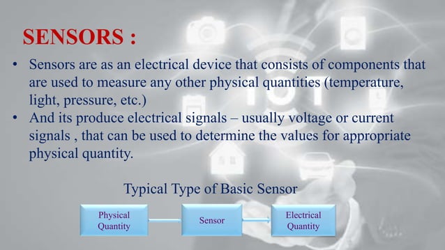 SENSOR_TECHNOLOGY types of sensors.pptx. | PPT