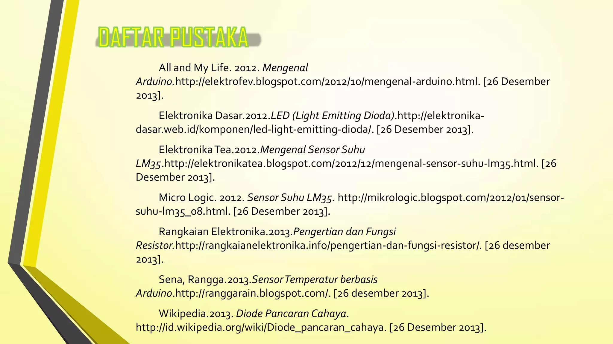 Sensor Temperatur Dengan Output Led Berbasis Arduino Uno Ppt