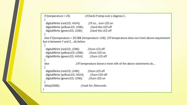 Sensor Temperatur Dengan Output Led Berbasis Arduino Uno Ppt