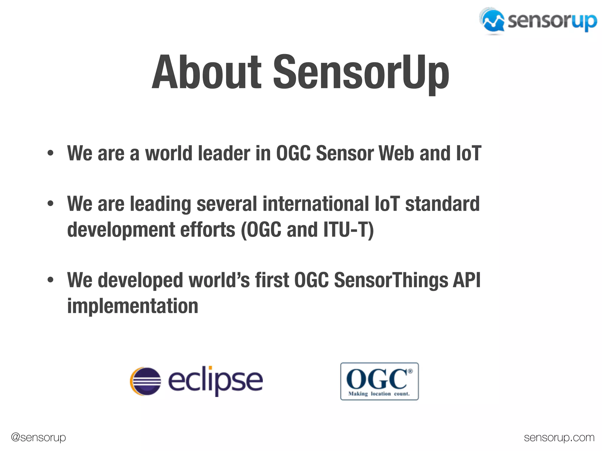 SensorThings API Webinar - #2 of 4 - IoT Data Modeling with Open ...