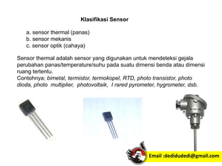 SENSOR and TRANDUCER | PPTX