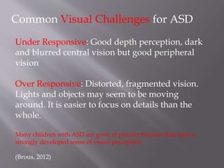 Sensory challenges in ASD | PPTX