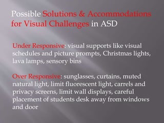Sensory challenges in ASD | PPT