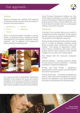 Sensory based product optimisation | PDF