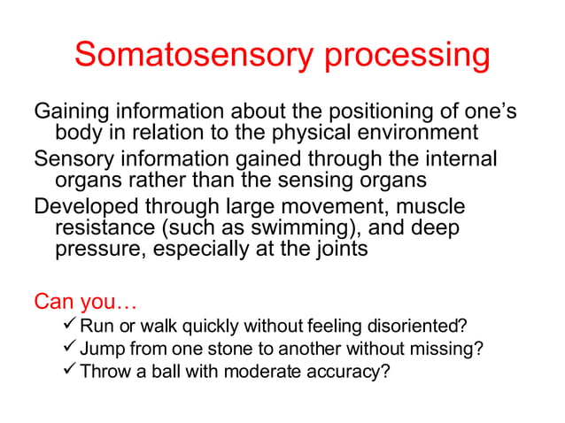Sensory Integration Dysfunction | PPT