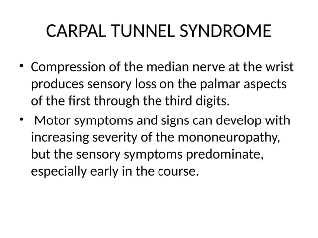 SENSORY ABNORMALITIES in diagnosis of neurological diseases | PPT