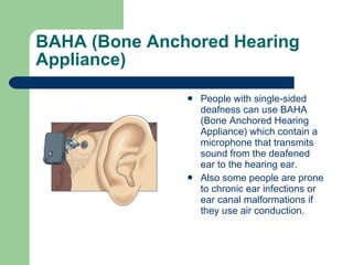 Sensory Aids for Persons with Auditory Impairments | PPT