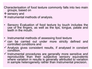 Texture Analysis of Raw and Processed Food products | PPT