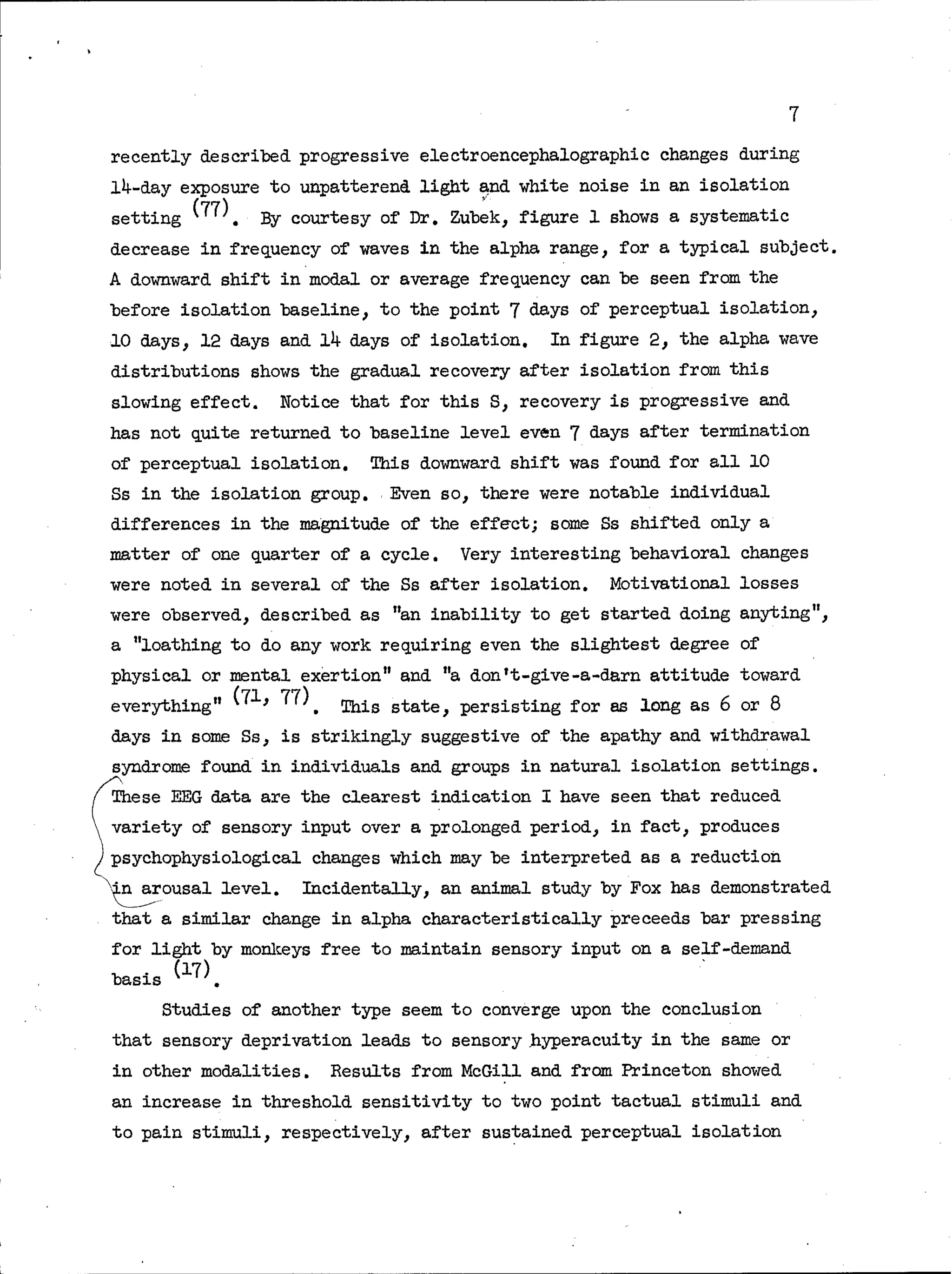 Sensory and perceptual deprivation 2 | PDF