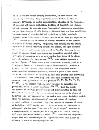 Sensory and perceptual deprivation 2 | PDF