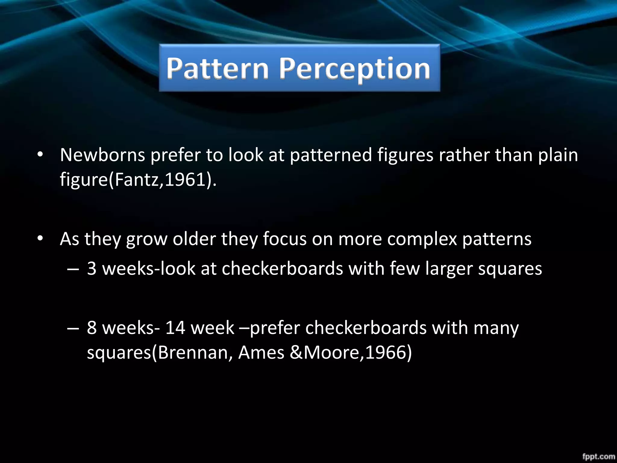 Sensory and perceptual development | PPTX