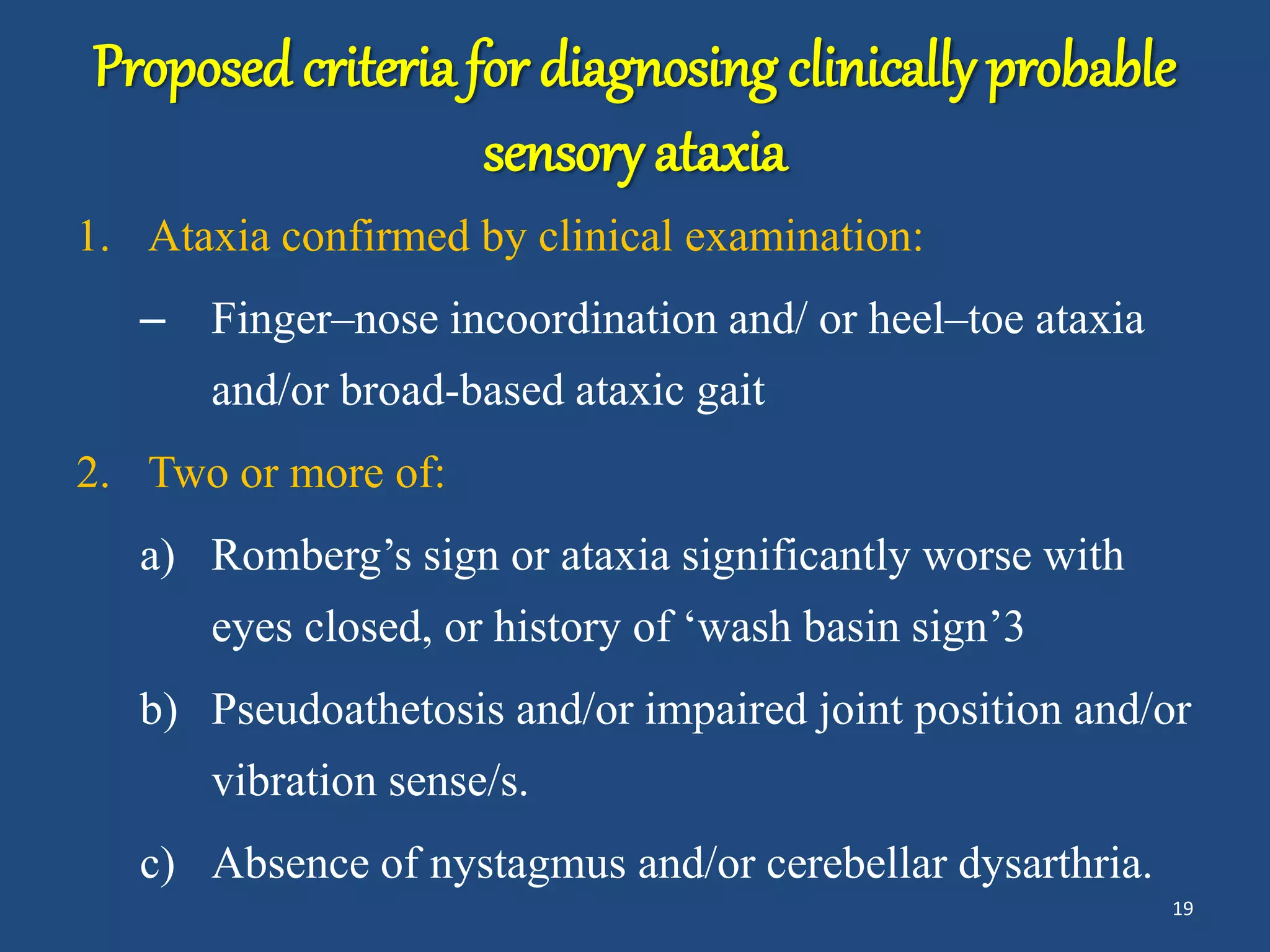Sensory ataxia | PPTX