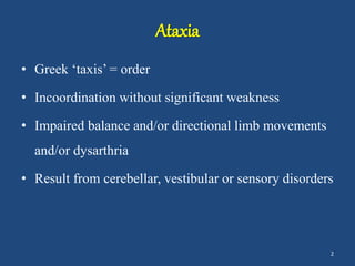 Sensory ataxia | PPTX