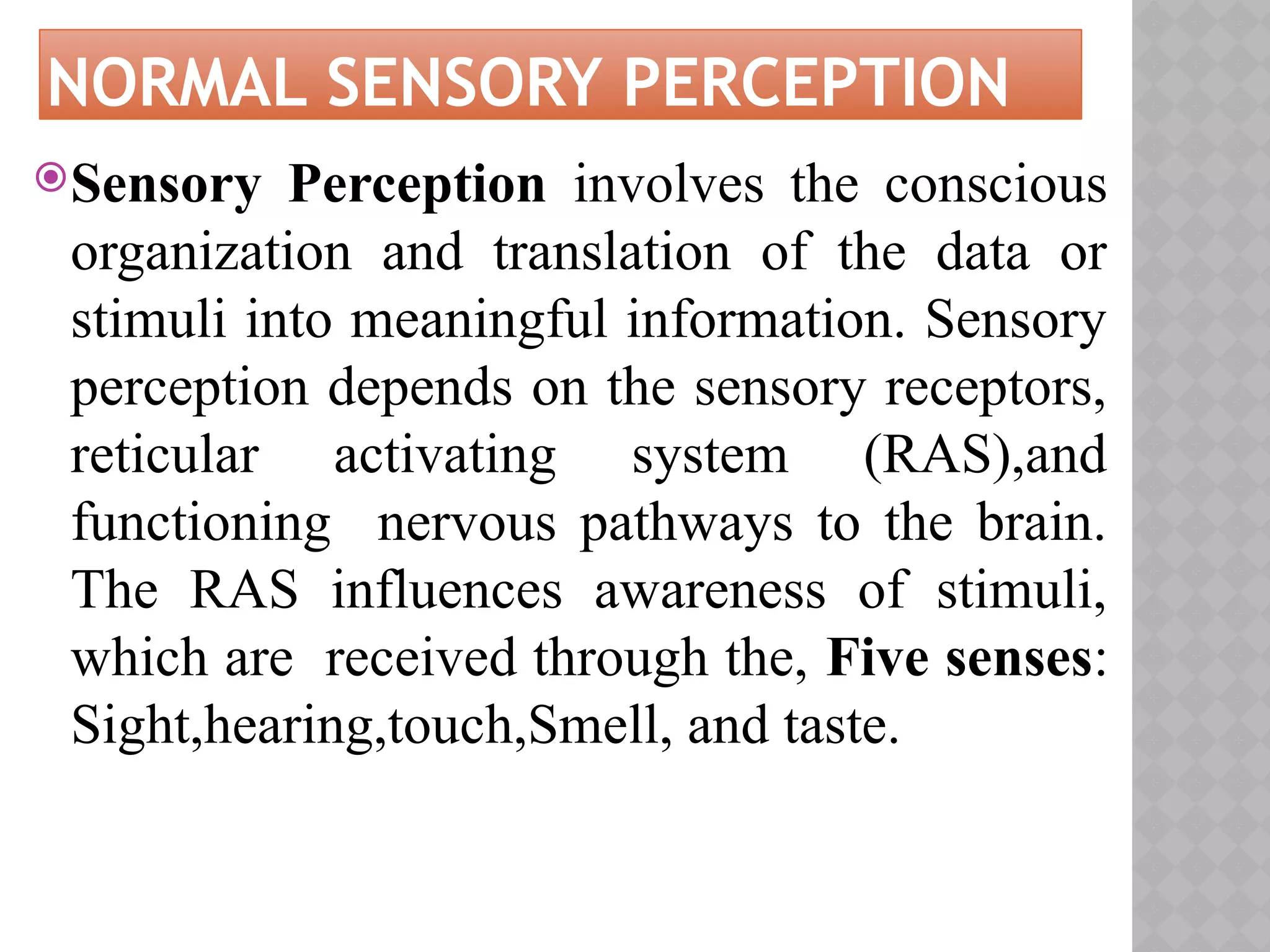 Sensory deprivation | PDF
