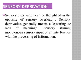 Sensory deprivation | PDF