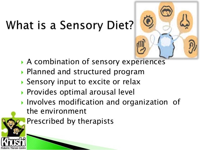 Sensory diet by Myola D'Sa
