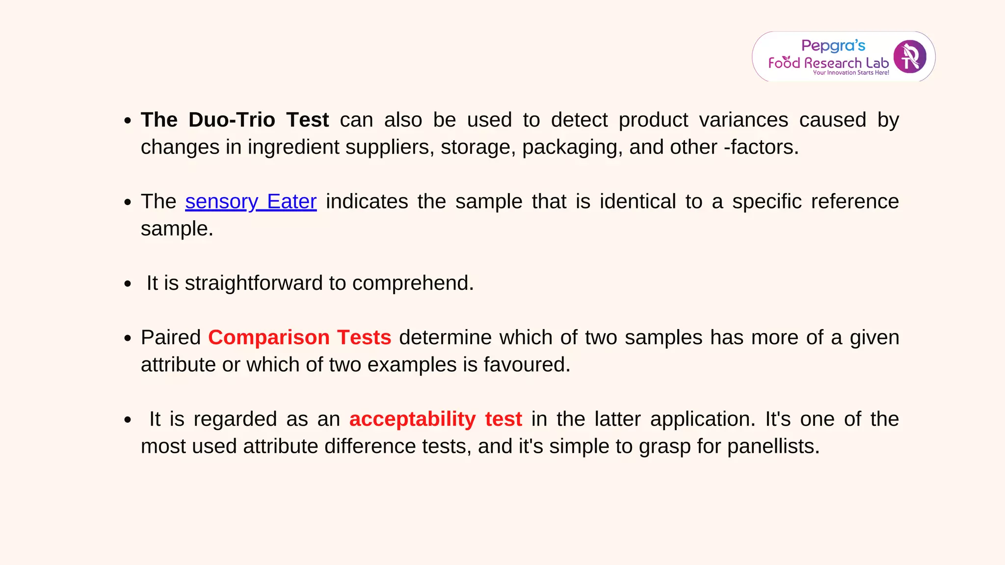 Sensory Evaluation Of Food - FoodResearchLab | PDF
