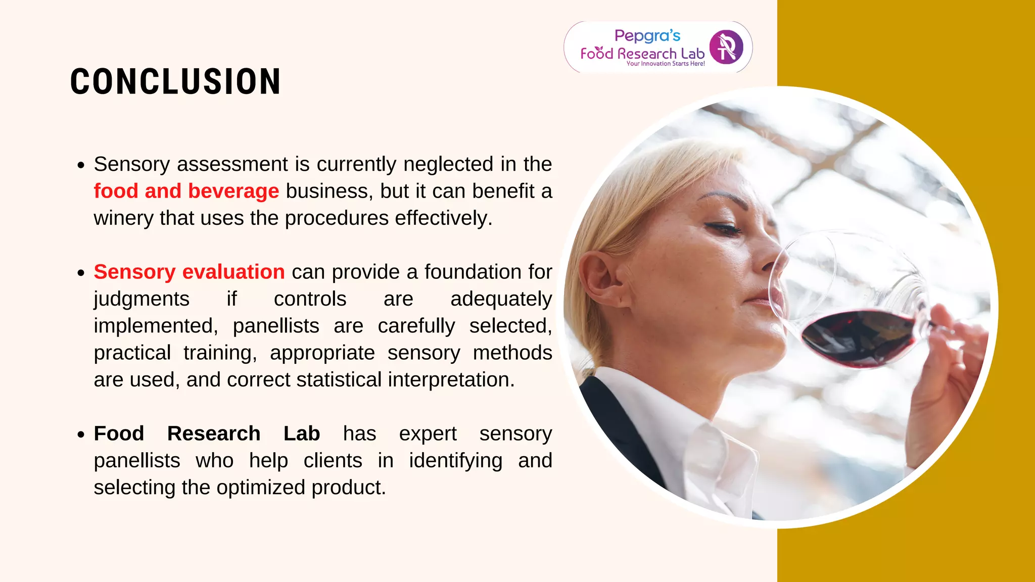 Sensory Evaluation Of Food - FoodResearchLab | PDF