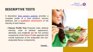 Sensory Evaluation Of Food - FoodResearchLab | PDF