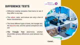 Sensory Evaluation Of Food - FoodResearchLab | PDF