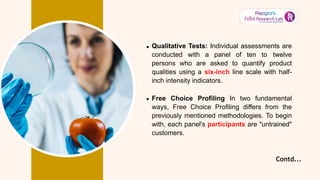 Food Sensory Testing - FoodResearchLab | PPTX