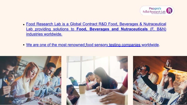 Food Sensory Testing - FoodResearchLab | PPT