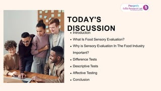 Food Sensory Testing - FoodResearchLab | PPTX