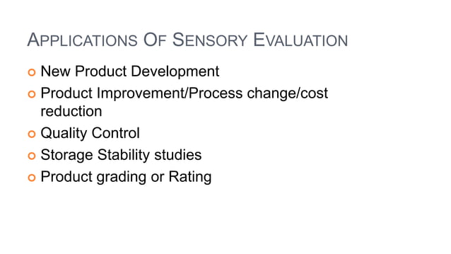 Sensory Evaluation Of the Food Products.ppt