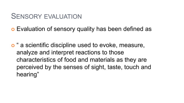 Sensory Evaluation Of the Food Products.ppt