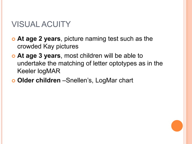 Sensory evaluation of squint | PPTX | Eye and Vision Conditions ...