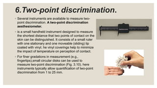 Sensory examination | PPTX
