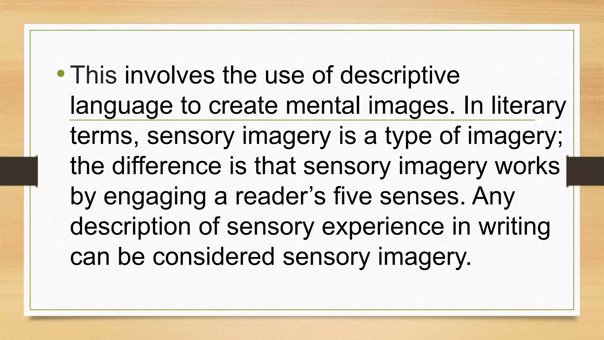 Sensory Experience- CREATIVE WRITING.pptx