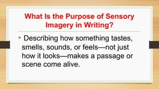 Sensory Experience- CREATIVE WRITING.pptx