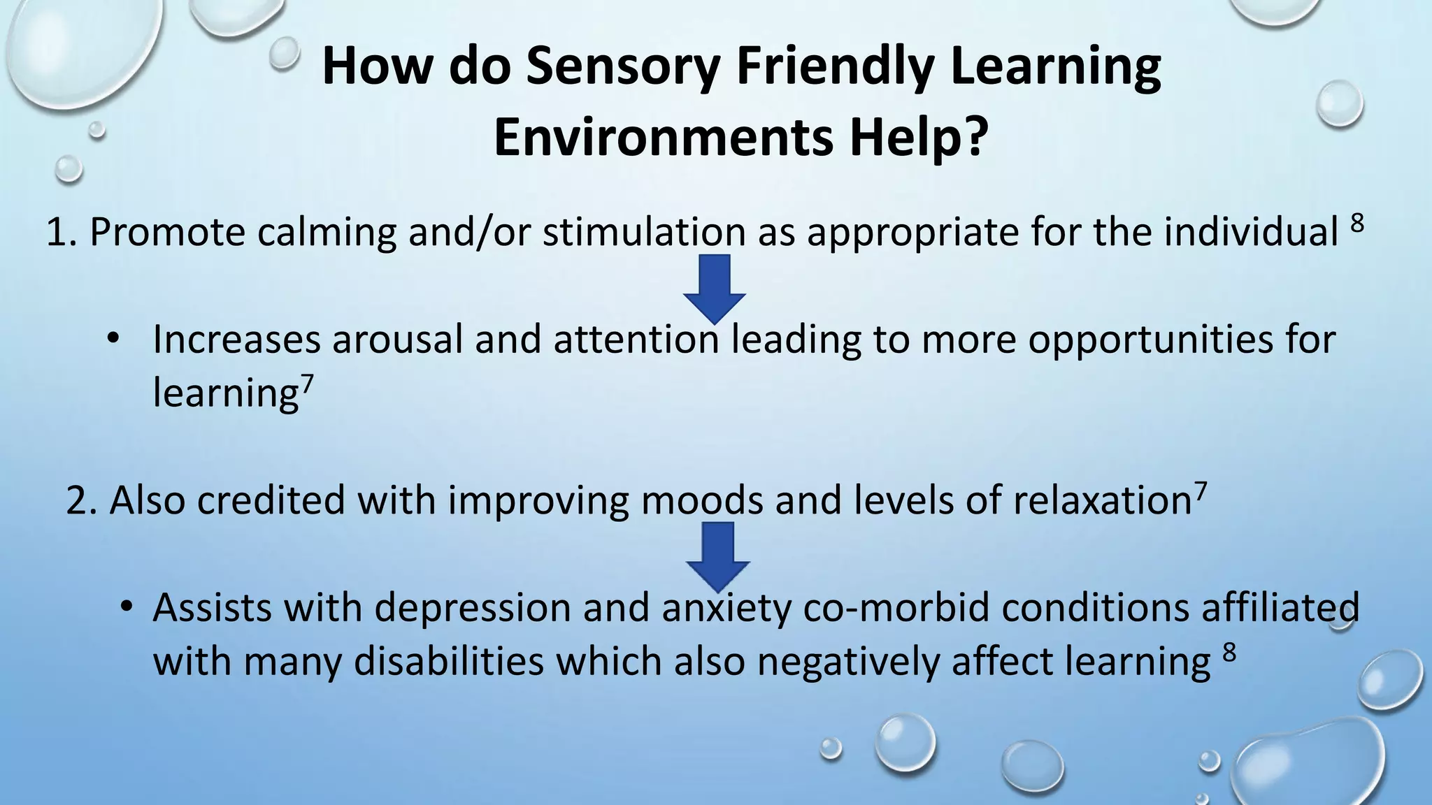 The Effects of a Sensory Friendly Learning Environment on Students with ...