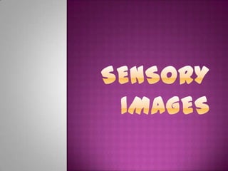 Sensory images | PPTX