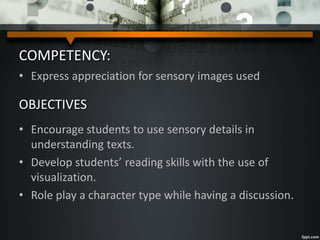 Sensory images | PPTX