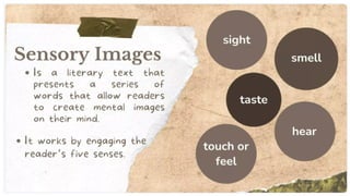 Exploring the Five Types of Sensory Imagery in Literature | PPTX