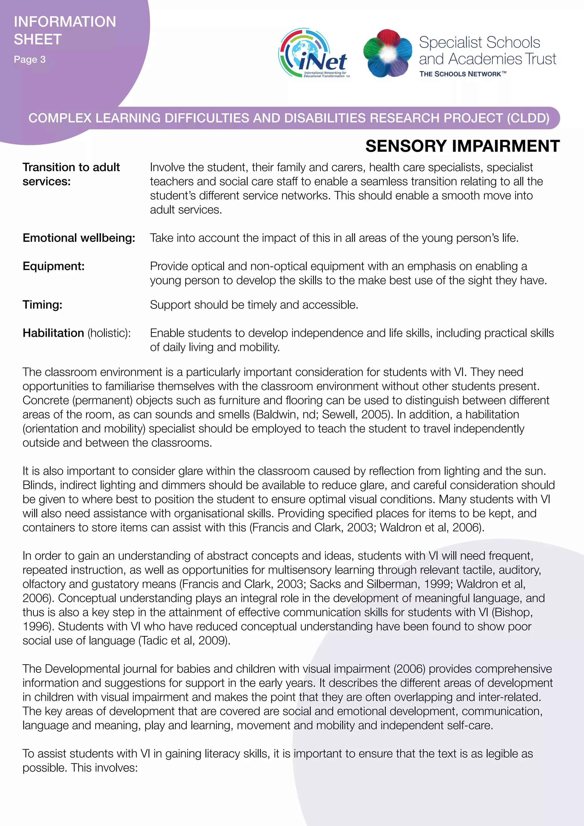 Sensory impairment | PDF
