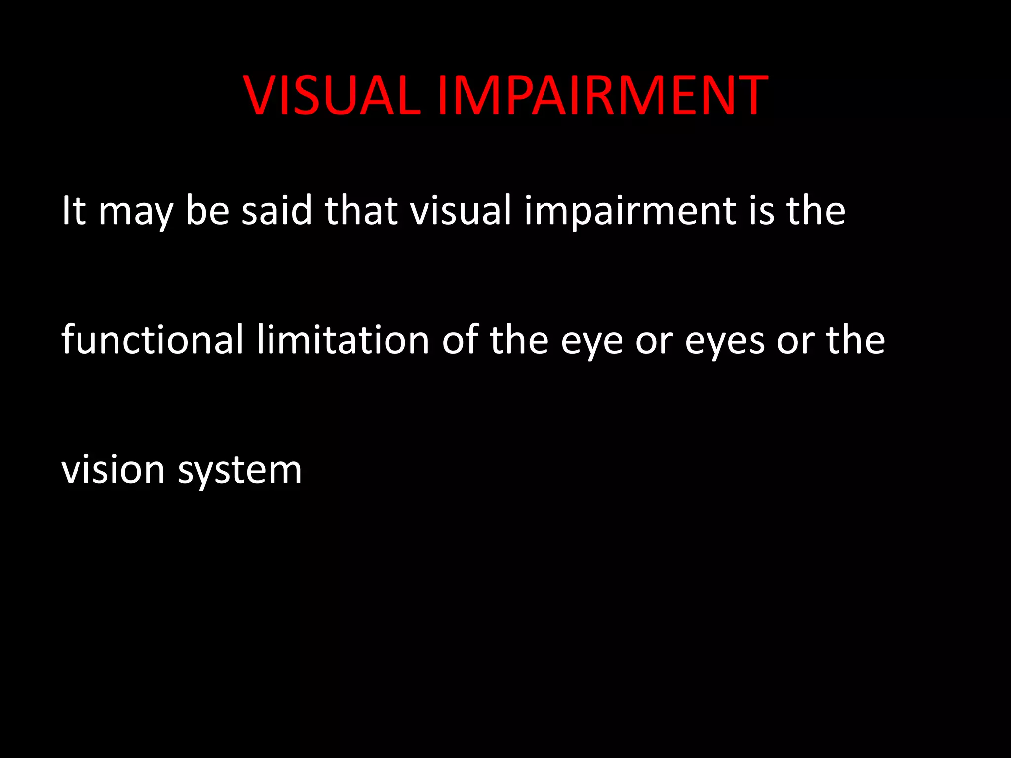Sensory impairment | PPTX