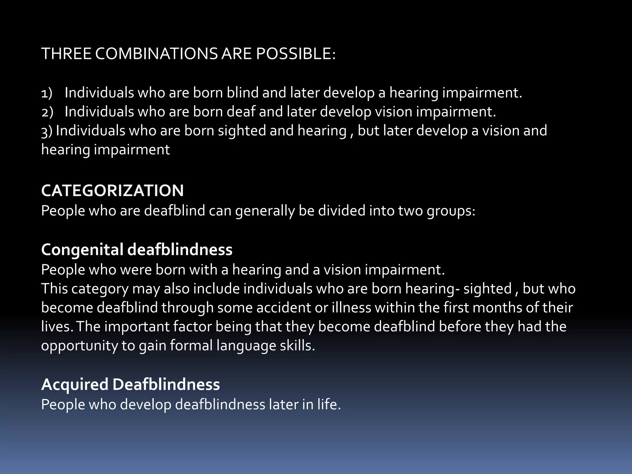 Sensory impairments-VISION AND HEARING | PPTX
