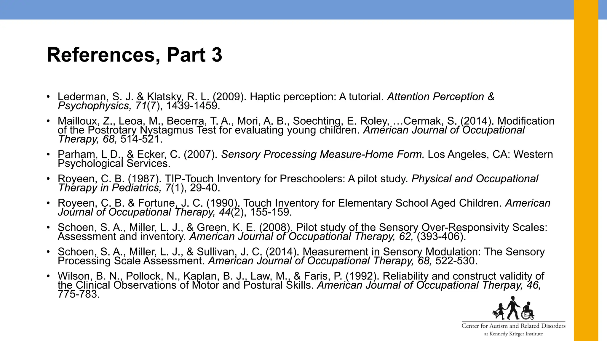 Sensory Integration the body centered senses_2021_On-Demand.pdf