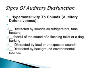 Sensory integration in autism | PPT