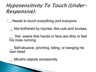 Sensory integration in autism | PPT
